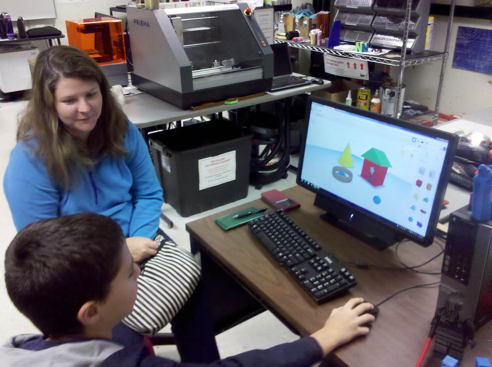 Wayne College 3D Lab: Home school student visits, take-what-you-make ...