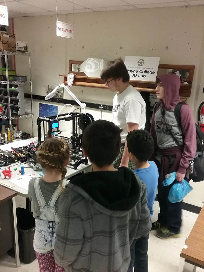 Wayne College 3D Lab: Home school student visits, take-what-you-make ...