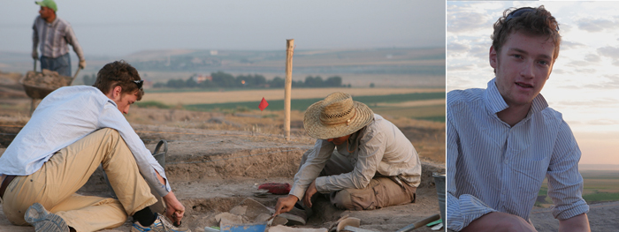 Jonathan Pilgrim takes to the field. – Ziyaret Tepe